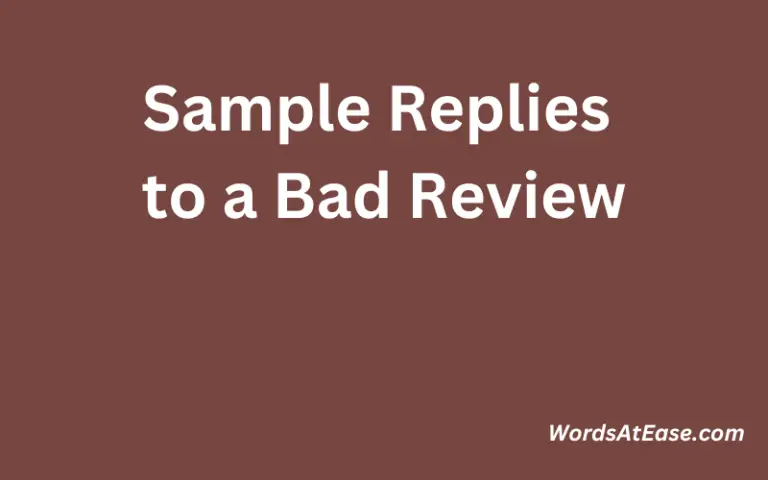 15 Sample Replies to a Bad Review - Words at Ease