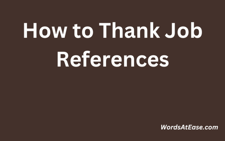 How to Thank Job References (20 Cool Samples) - Words at Ease