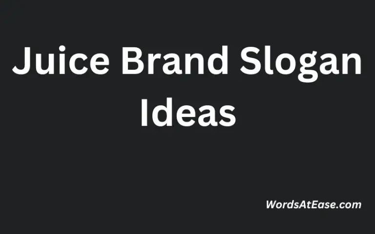 15 Juice Brand Slogan Ideas - Words at Ease