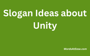 15 Slogan Ideas about Unity - Words at Ease