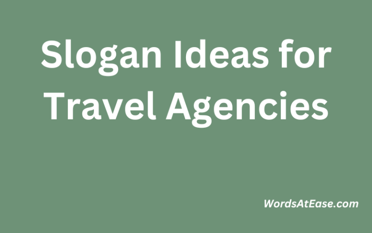15 Slogan Ideas for Travel Agencies - Words at Ease