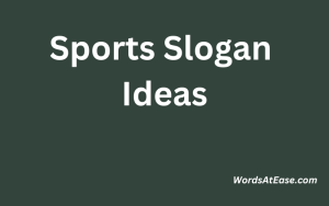 15 Sports Slogan Ideas - Words at Ease